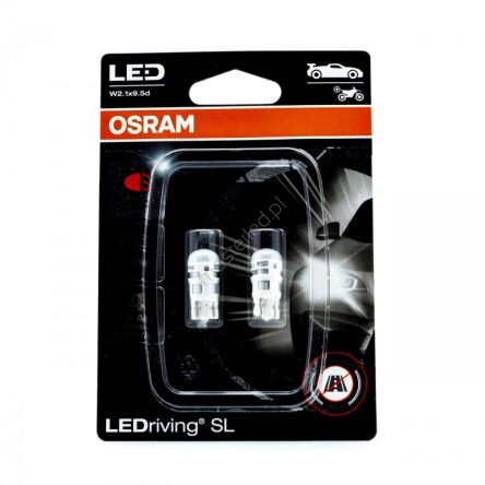 Żarówki OSRAM W5W 12V Red - czerwone LEDriving blister 2825DRP-02B ...