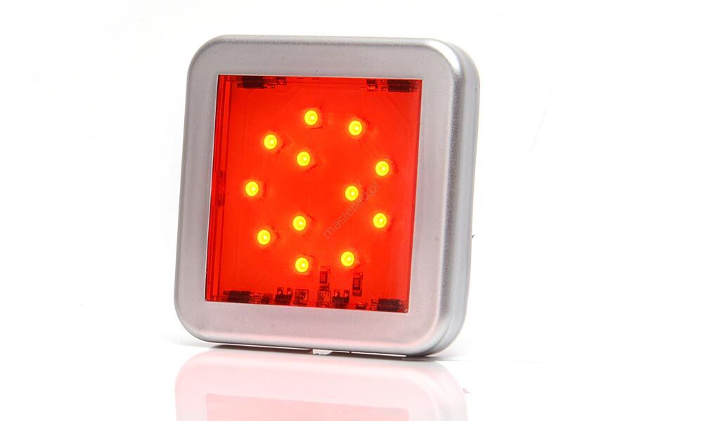 Lampa pozycyjna tylna W122 LED 12V/24V klosz transparentny czerwony ...