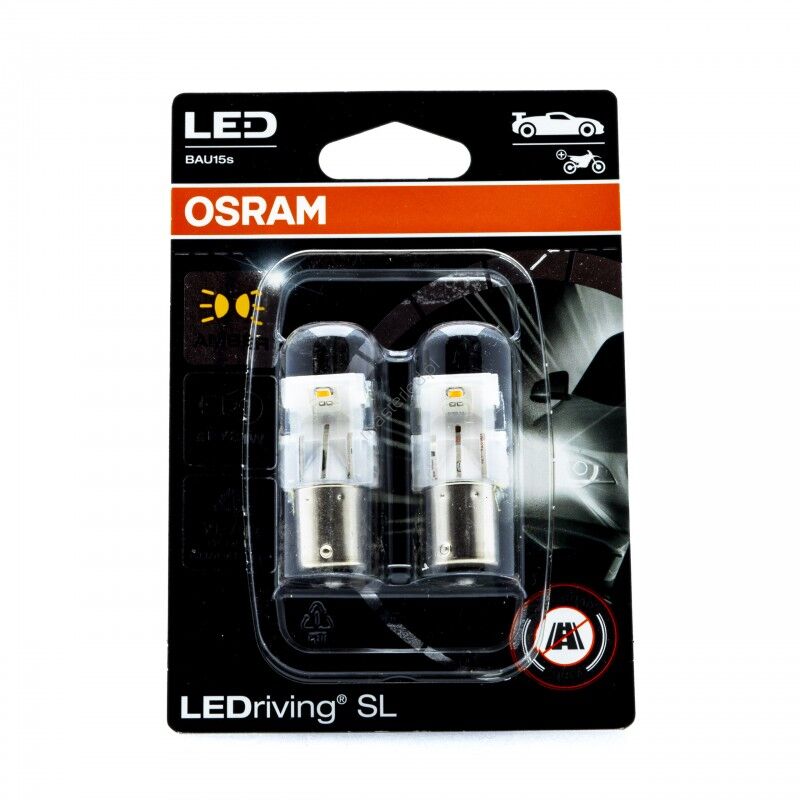 Żarówki OSRAM PY21W 12V Amber - LEDriving blister 7507DYP-02B ...