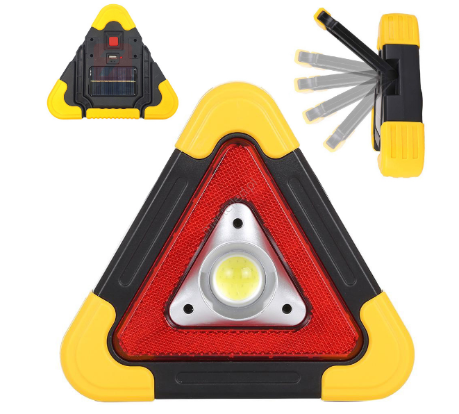 LED Warning Triangle Flashlight Power Bank | masterled.pl