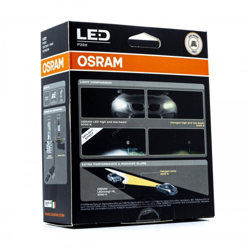 ŻARÓWKI OSRAM HB4 12V / 24V LEDriving HL 6000K 9736CW | masterled.pl
