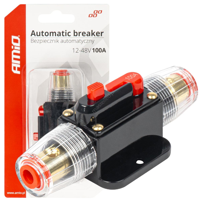 Automotive Resettable Circuit Breaker 100A 12V 24V 48V AMIO-03821 ...