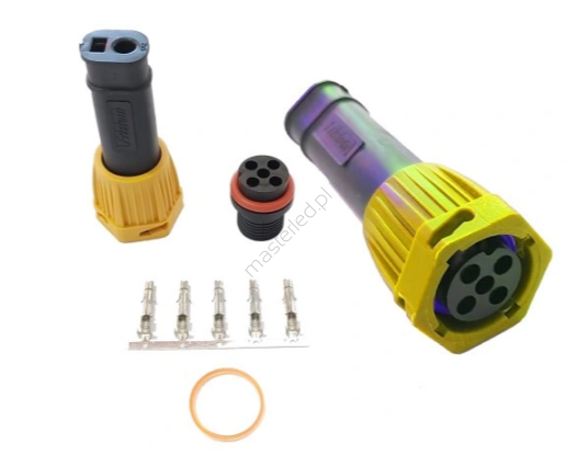 Lamp Bayonet 5-pin LEFT Yellow Socket Plug | masterled.pl