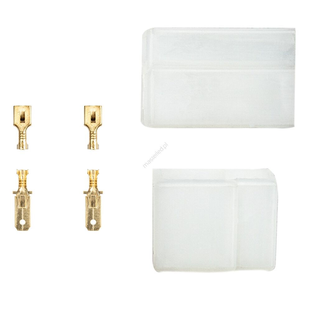 2 PIN Electrical Connector Plug Socket Block + Terminals | masterled.pl
